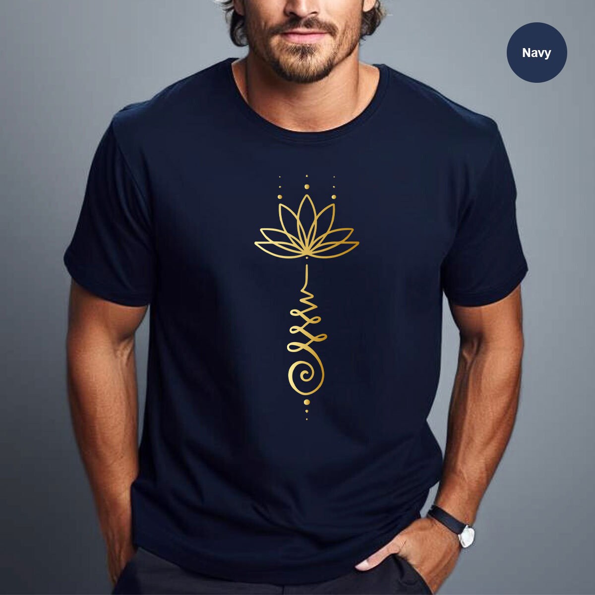Lotus Flower Tshirt, Yoga Graphic Tees, Botanical Shirt, Yoga Lover ...