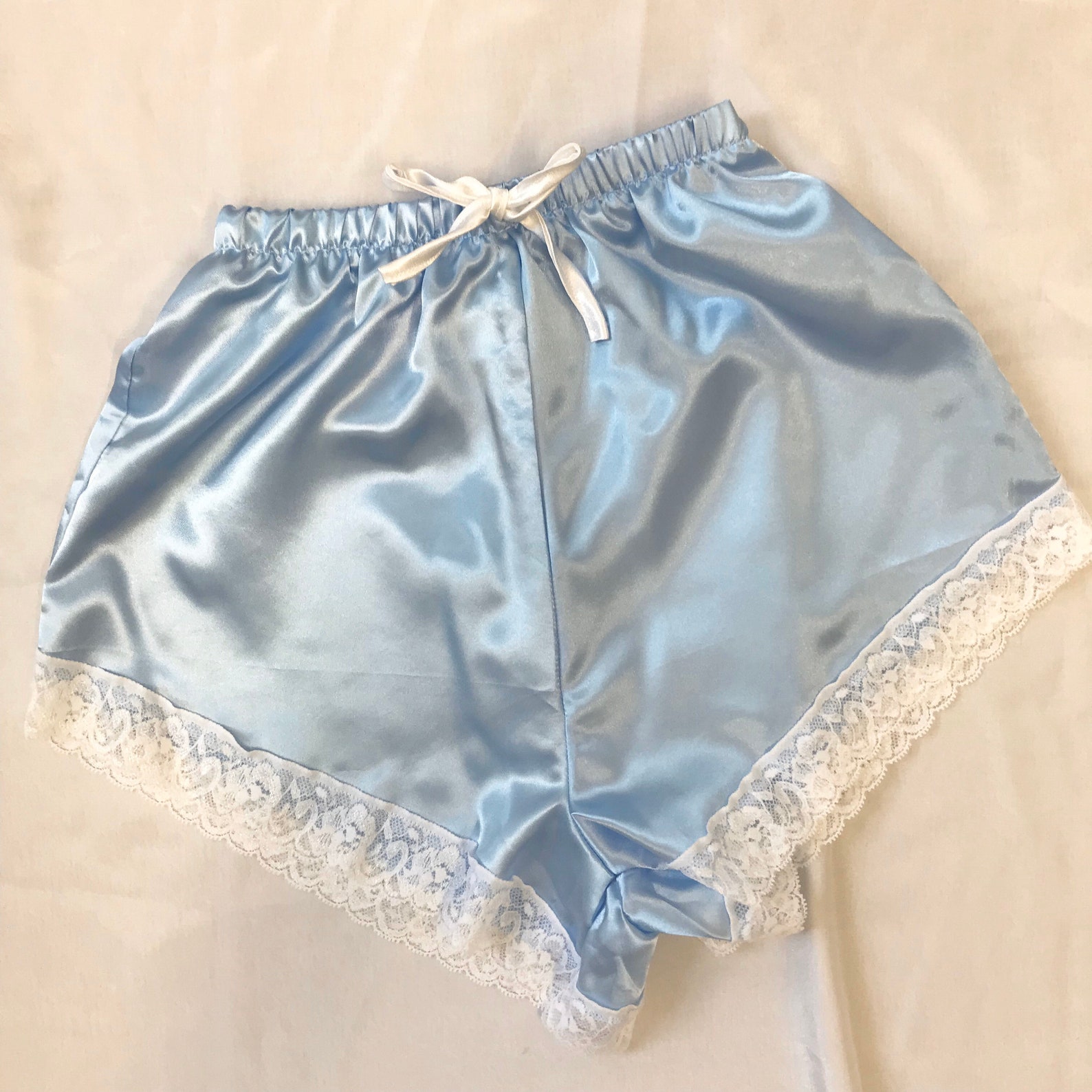 Lace Satin Shorts - Etsy
