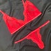 Red Lace Lingerie Set - Etsy