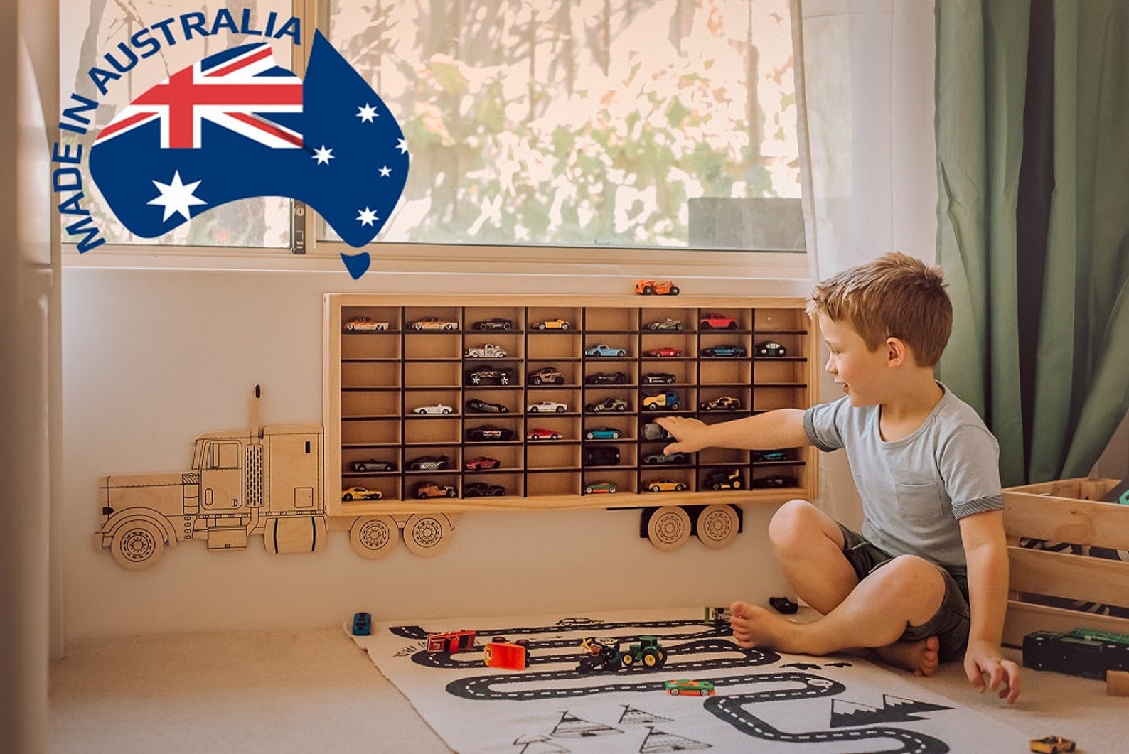 Toy Car Storage Truck Boys Room Decor Wall Rack Shelf - Etsy Australia