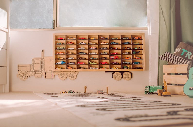 Toy Car Storage Truck Boys Room Decor Wall Rack Shelf - Etsy Australia