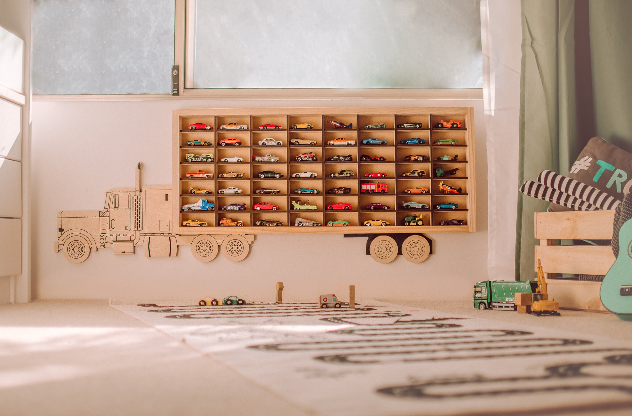 Toy Car Storage Truck Boys Room Decor Wall Rack Shelf - Etsy Canada