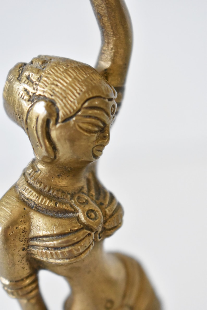Vintage Brass Dancing Lady Statue Bali Woman Dancer Brass - Etsy