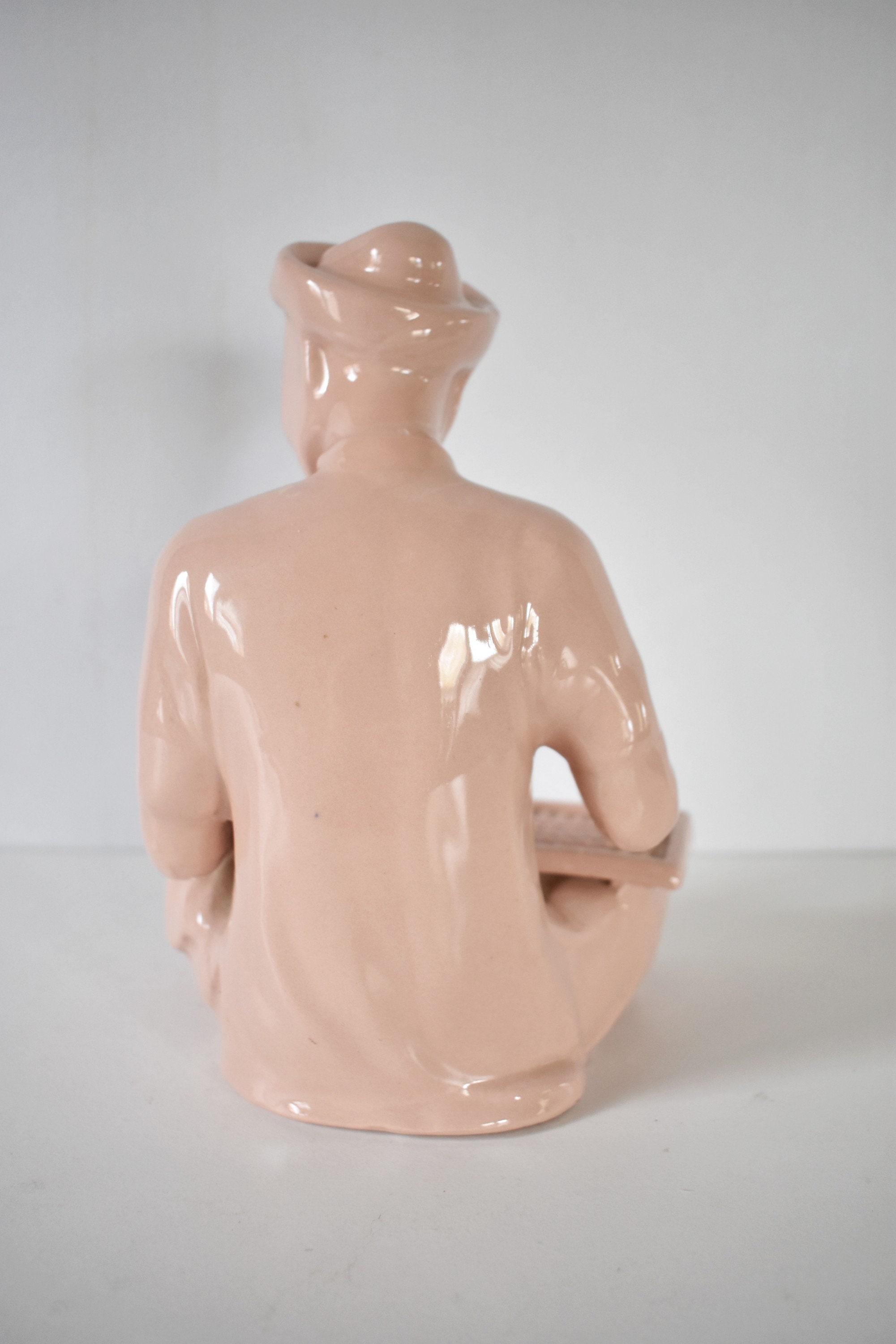 Ceramic Asian Chinese Man With Abacus Figurine Asian Pottery - Etsy