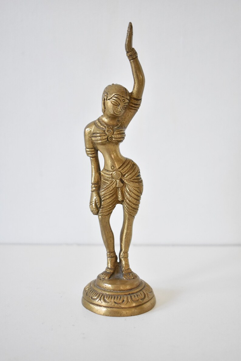Vintage Brass Dancing Lady Statue Bali Woman Dancer Brass - Etsy