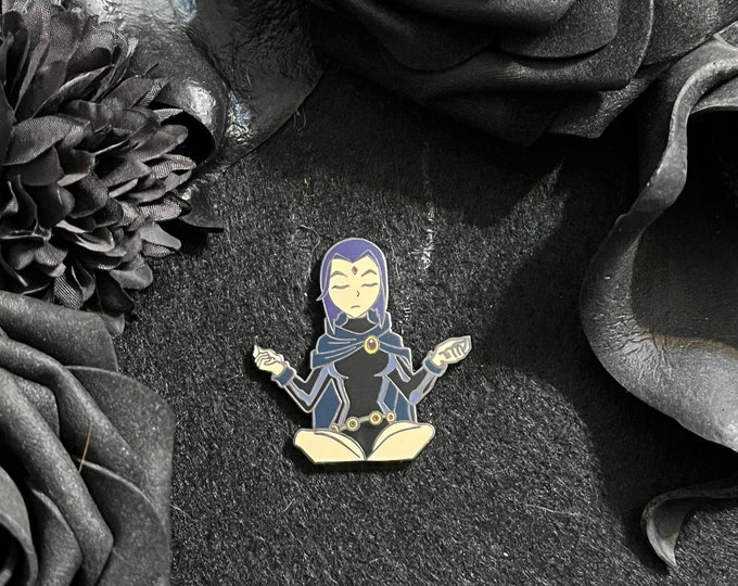Teen Titans Raven Enamel Pin PREORDER - Etsy