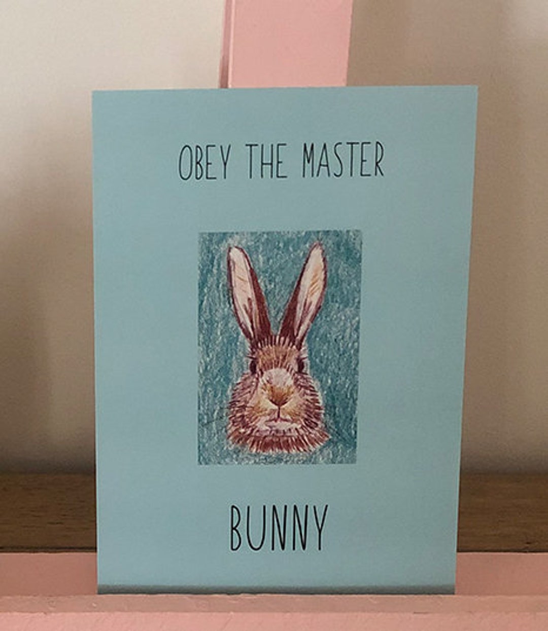 Obey the Master Bunny Sign, Bunny Gifts, Pet Sign, Gifts for Rabbit ...