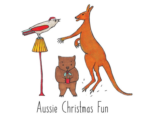 Aussie Christmas Card Australian Christmas Card Funny Card | Etsy