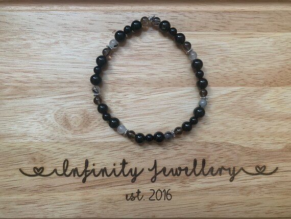 Protection and Grounding Crystal Anklet | Etsy