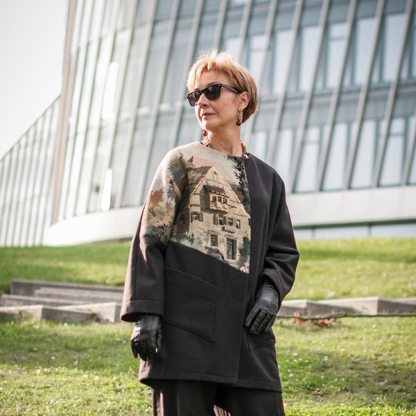 Asymmetrical Coat - Etsy