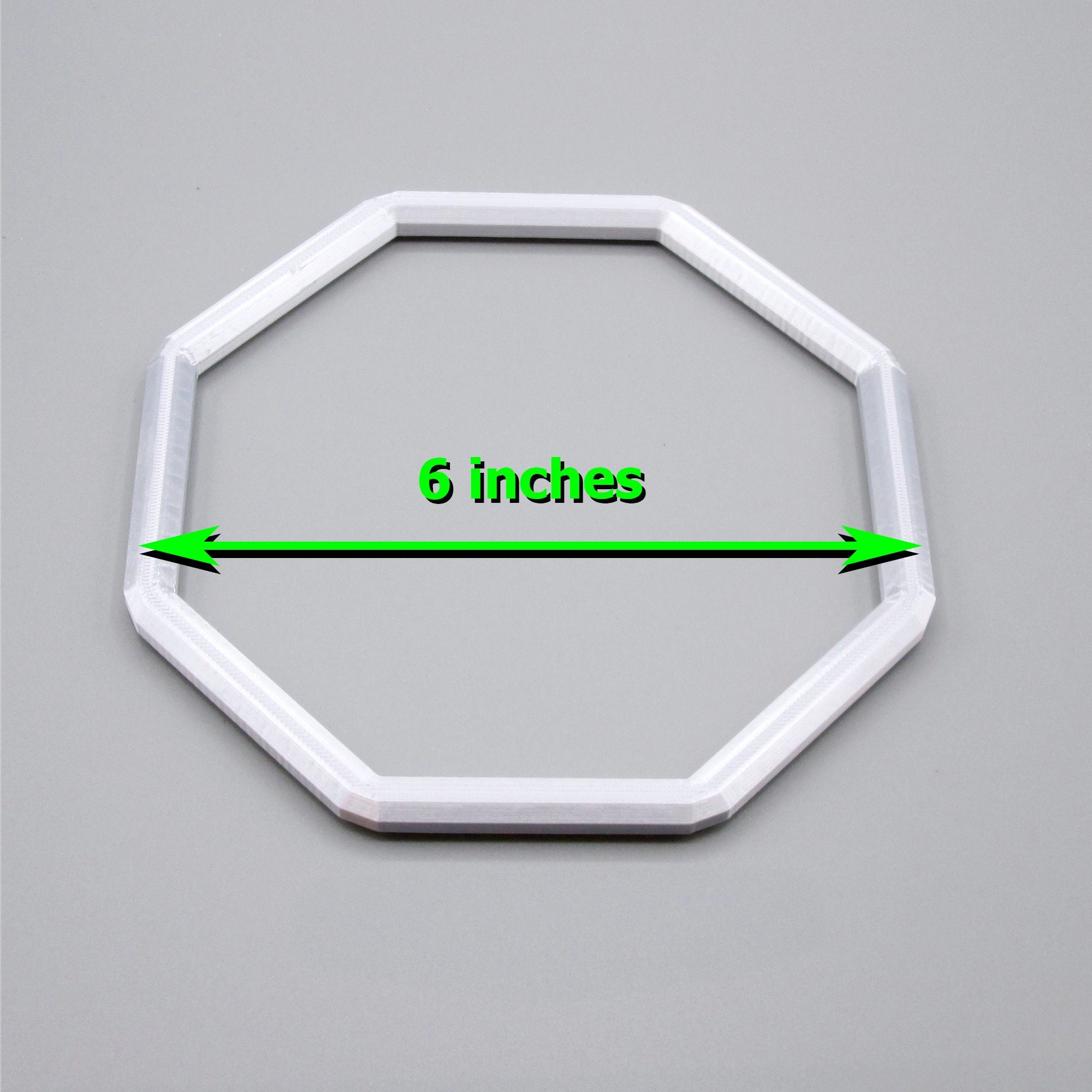 6-inch Octagon Ring made to Order, 3-D Printed Ring - Etsy