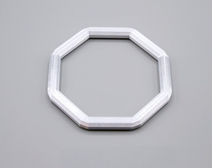 4-inch Octagon Ring made to Order, 3-D Printed Ring - Etsy