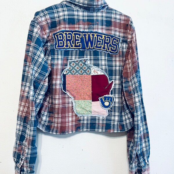 Cropped Flannel Shirt - Etsy