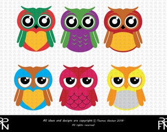 Wise owl clip art | Etsy