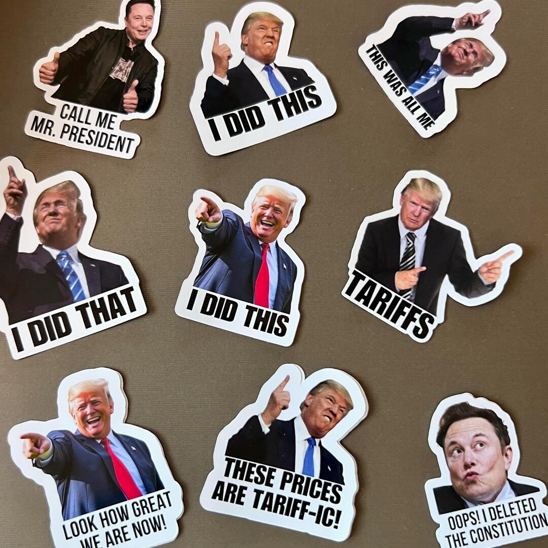 12 Pack of "i Did That" Trump/elon Stickers - Etsy