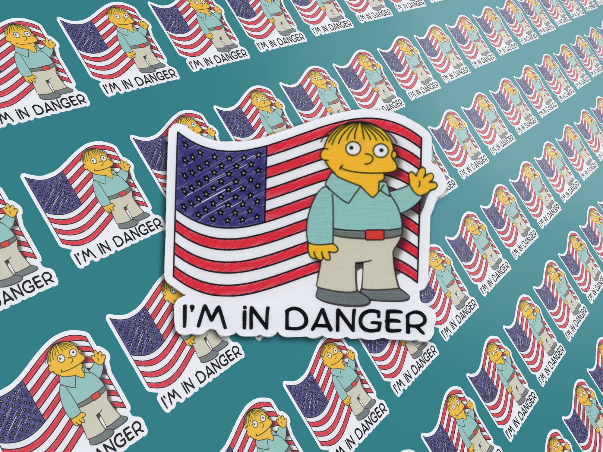 Ralph I'm in Danger Sticker: Funny Meme Waterproof Vinyl Decal - Etsy