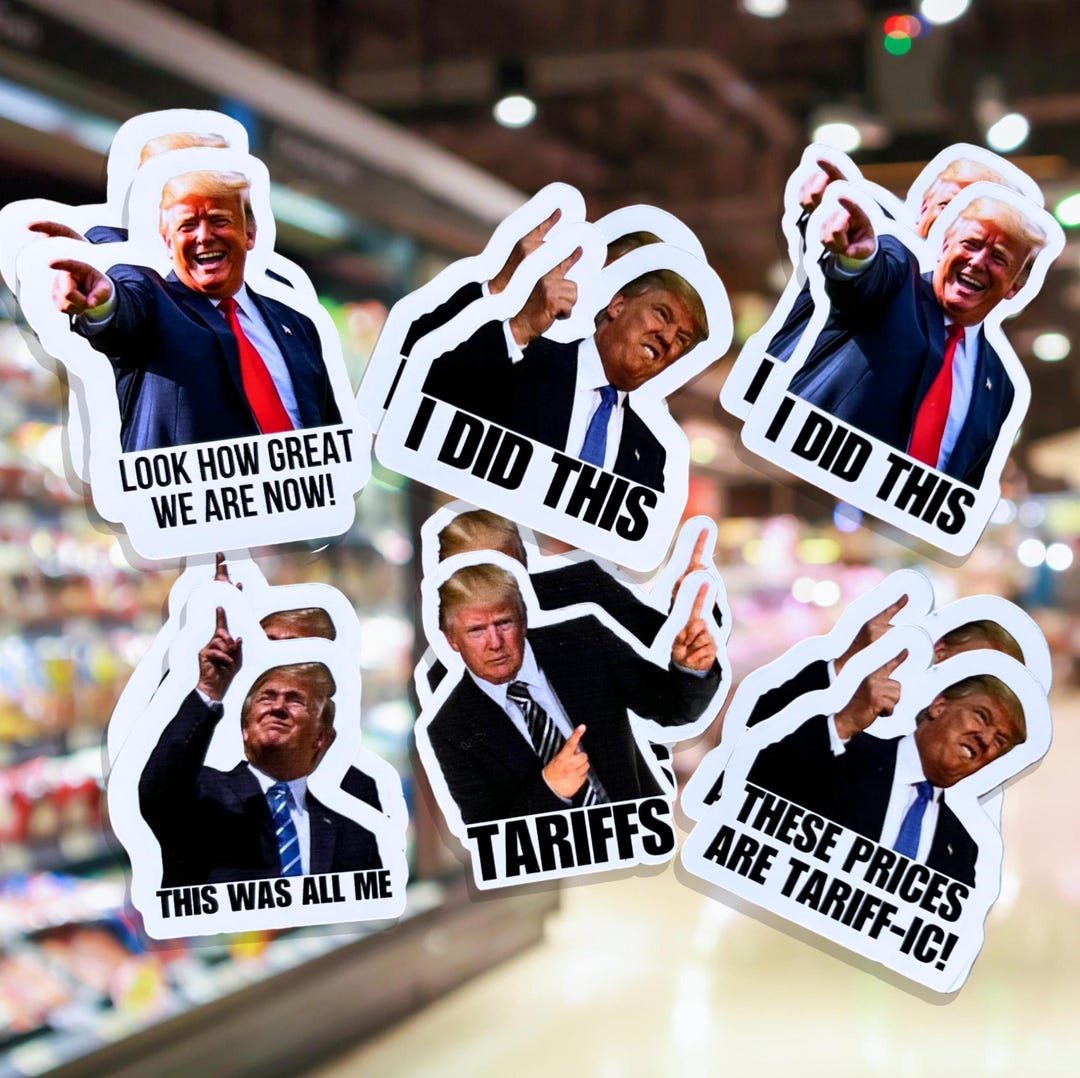 12 Pack Trump Tariff Inflation Stickers - Etsy