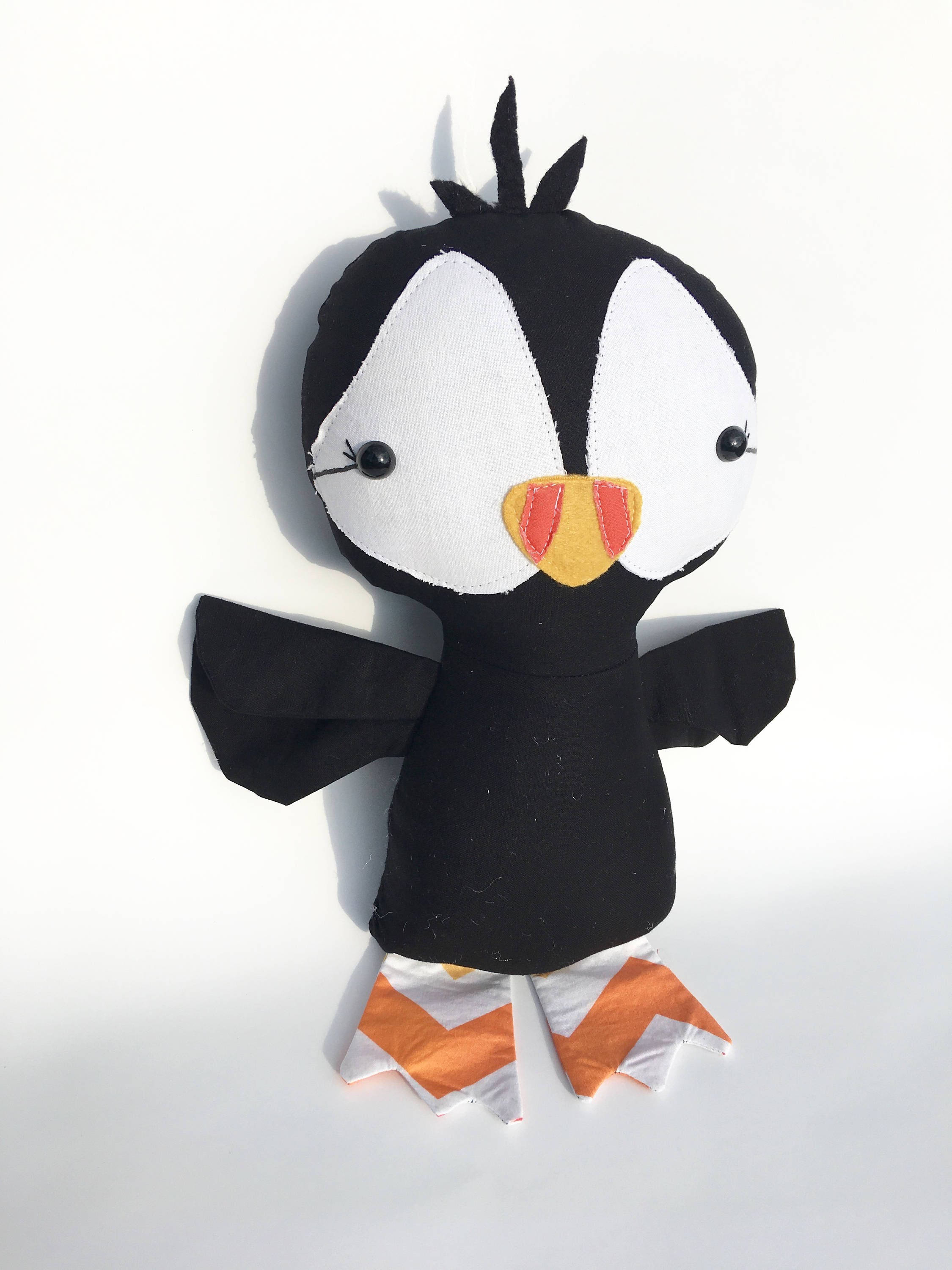 Puffin sewing pattern animal pattern plush bird pattern pdf | Etsy