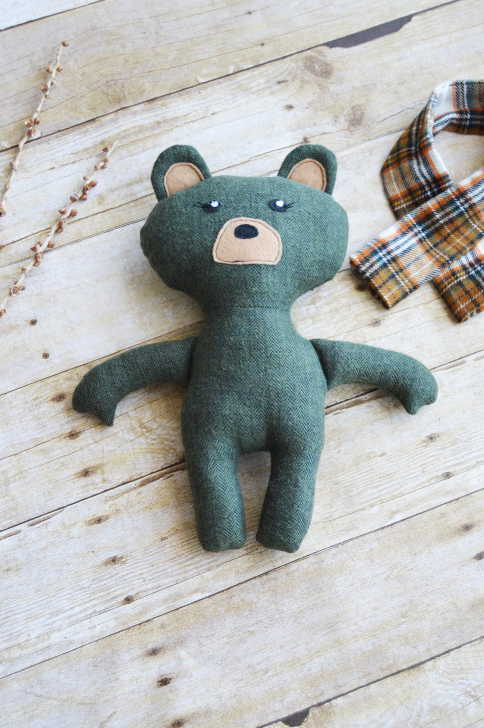 Bear Sewing Pattern, Bear PDF Pattern, Softie Sewing Pattern, Stuffed ...