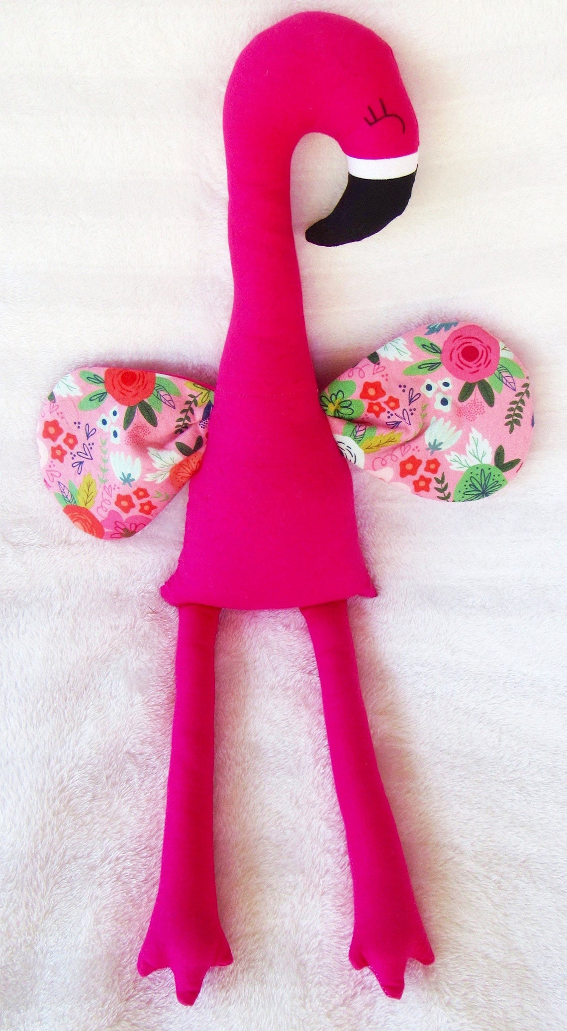 Flamingo Sewing Pattern | DIY Plush Toy Tutorial | Handmade Flamingo ...