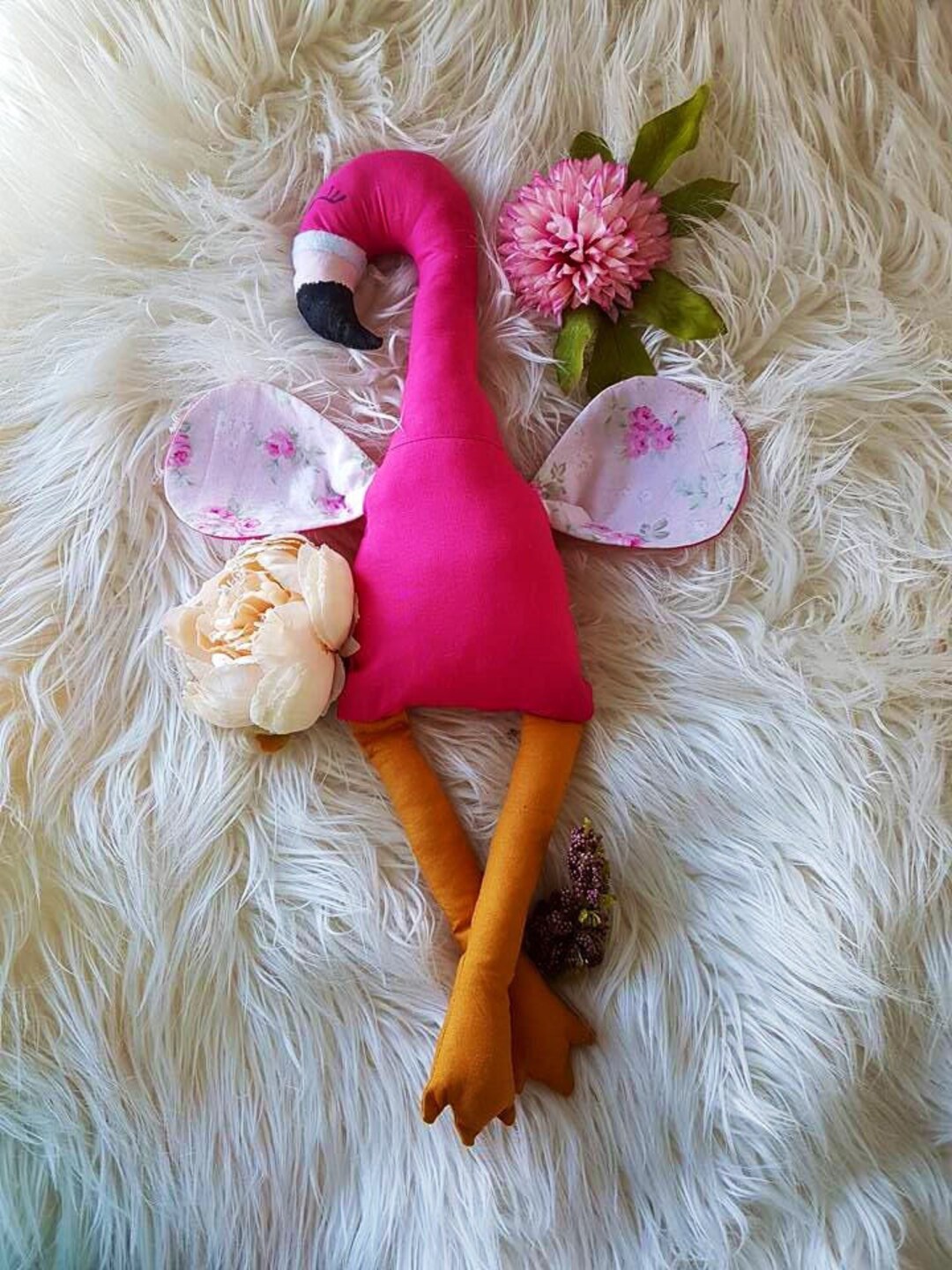 Flamingo Sewing Pattern | DIY Plush Toy Tutorial | Handmade Flamingo ...