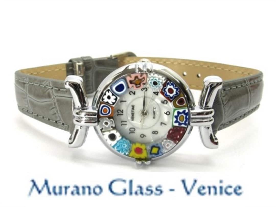 MURANO GLASS WATCH Millefiori Italy Authentic Handmade - Etsy