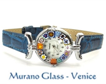 MURANO GLASS WATCH Millefiori Italy Authentic Handmade - Etsy