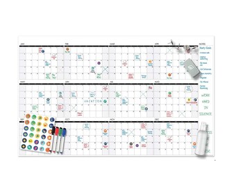 Yearly Wall Calendar | Etsy