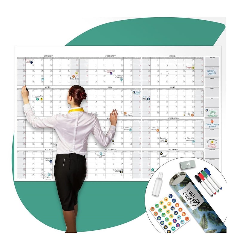 Giant Wall Calendar - Etsy
