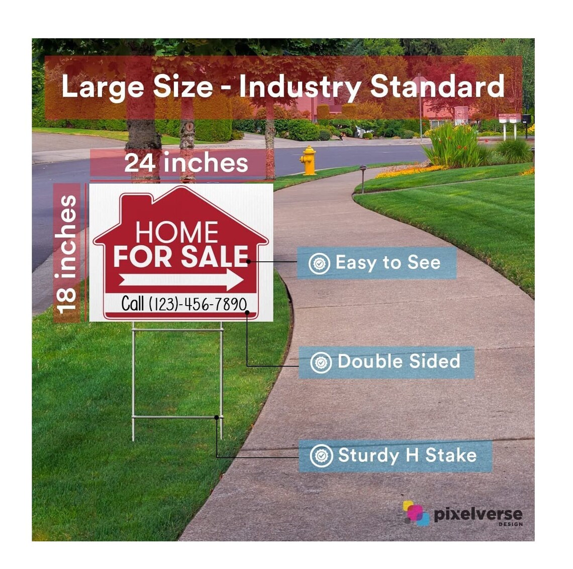 For Sale by Owner Sign 4 Premium Yard Signs Bulk Pack - Etsy