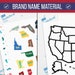 RV State Sticker Travel Map 11 X 17 USA States Visited Decal United ...