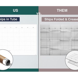Large Dry Erase Wall Calendar 36x48 Premium - Etsy