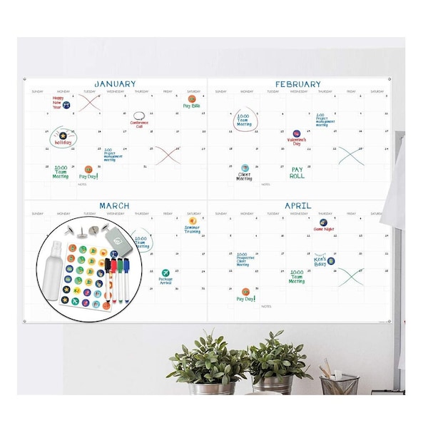 Extra Large Wall Calendar - Etsy