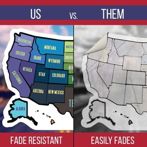 RV State Sticker Travel Map - [11" X 17"] - USA States Visited Decal ...