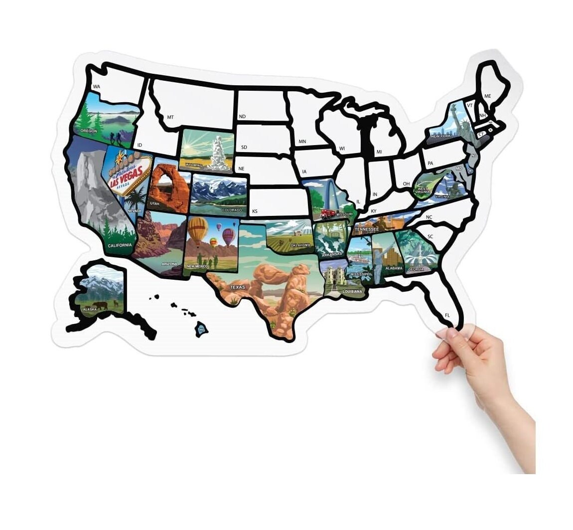 Usa Map Labeled - Etsy