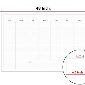Large Dry Erase Wall Calendar 36x48 Premium - Etsy