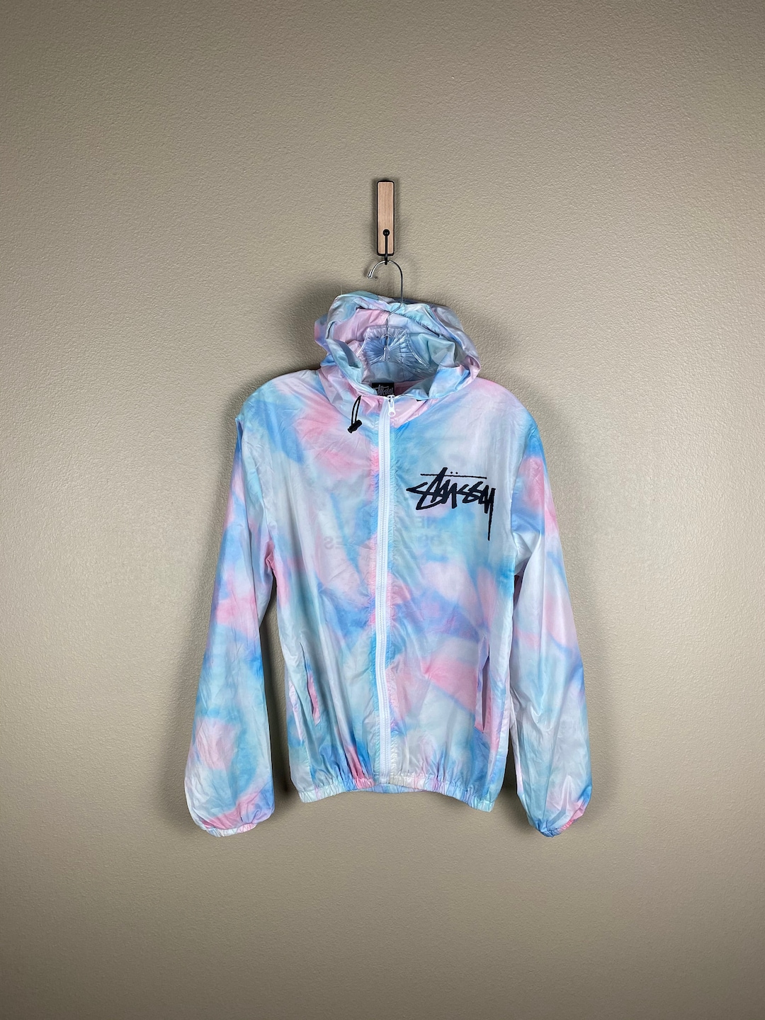 Stussy Windbreaker (sz Small) Cotton Candy Light Color Light Fall ...