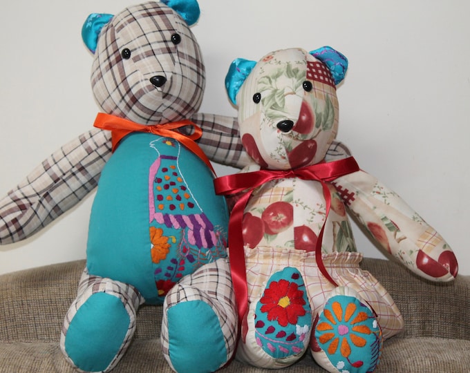 Memory Bear, Keepsake Bear, Memory Teddy Bear, Custom Made Bear ...