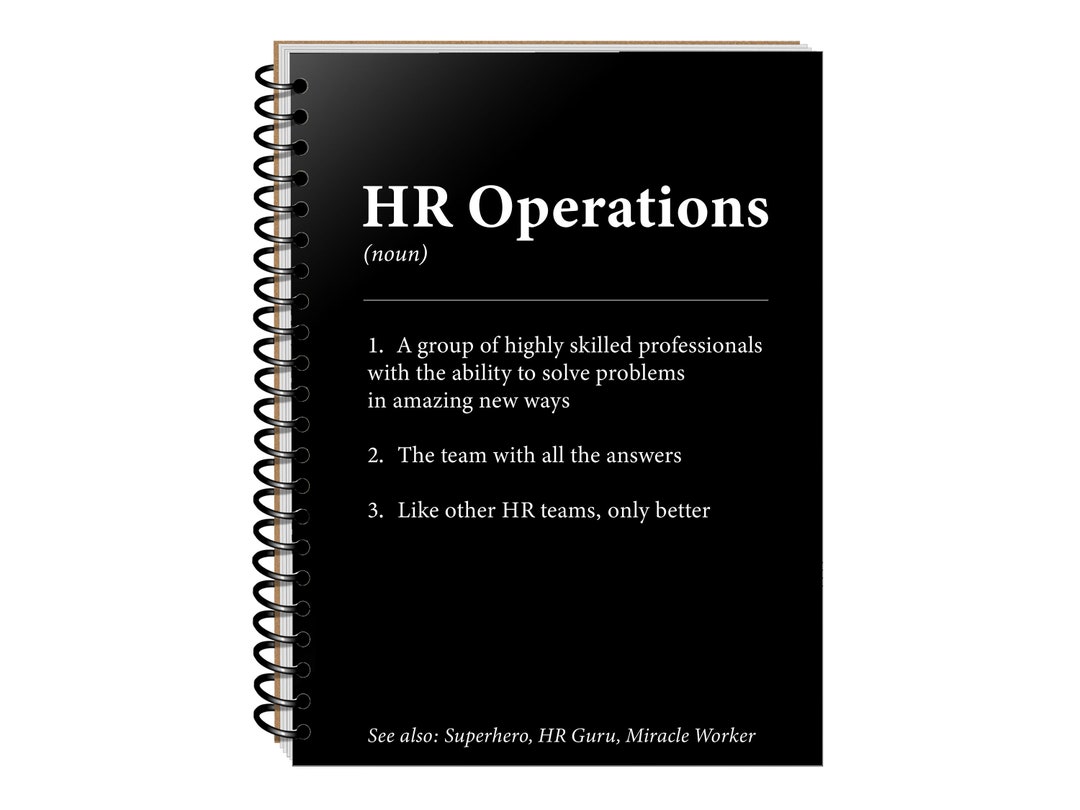 HR Definition Journal - Custom Human Resources Notebook - HR Office ...
