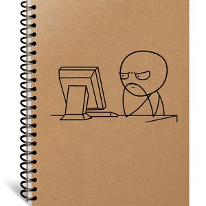 Computer Guy Meme Notebook Nerd Geek Nerdy Computer Geek | Etsy