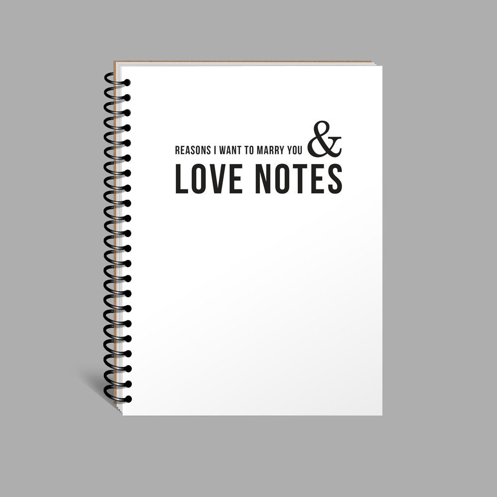 Valentines Day Notebook Boyfriend Husband Fiance Gift 99 | Etsy