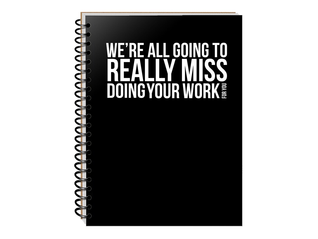 New Job Notebook, Promotion, Congratulations, Miss You Co-worker ...
