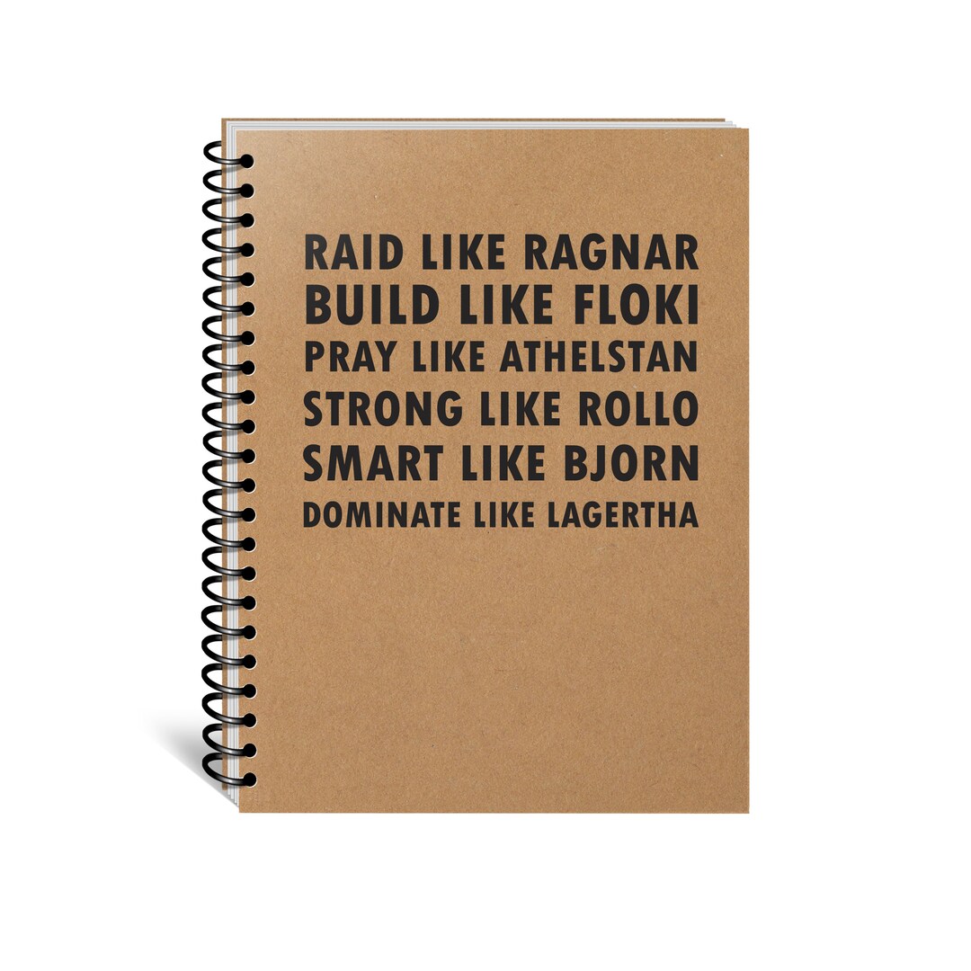 Ragnar Lothbrok - Vikings Notebook - Writing Journal - Diary - Vikings ...