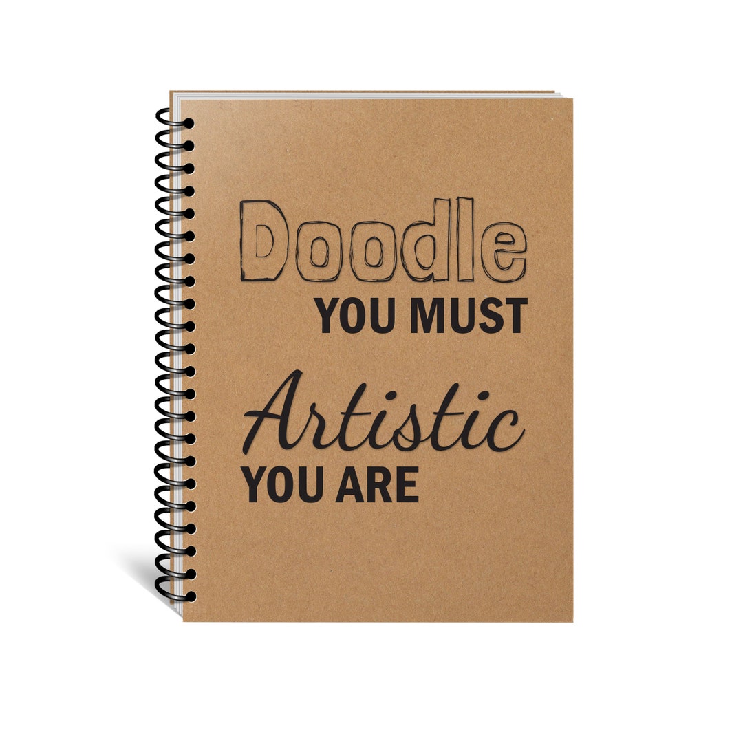 Artist Notebook, Doodle Journal, Artist Gift, Artistic Diary, Doodle ...