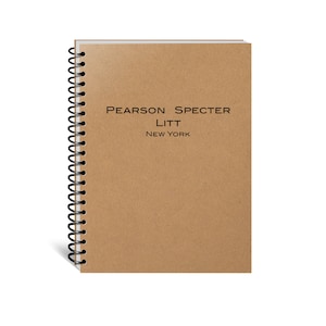 Suits TV Show Notebook, Harvey Specter, Jessica Pearson, Louis Litt ...