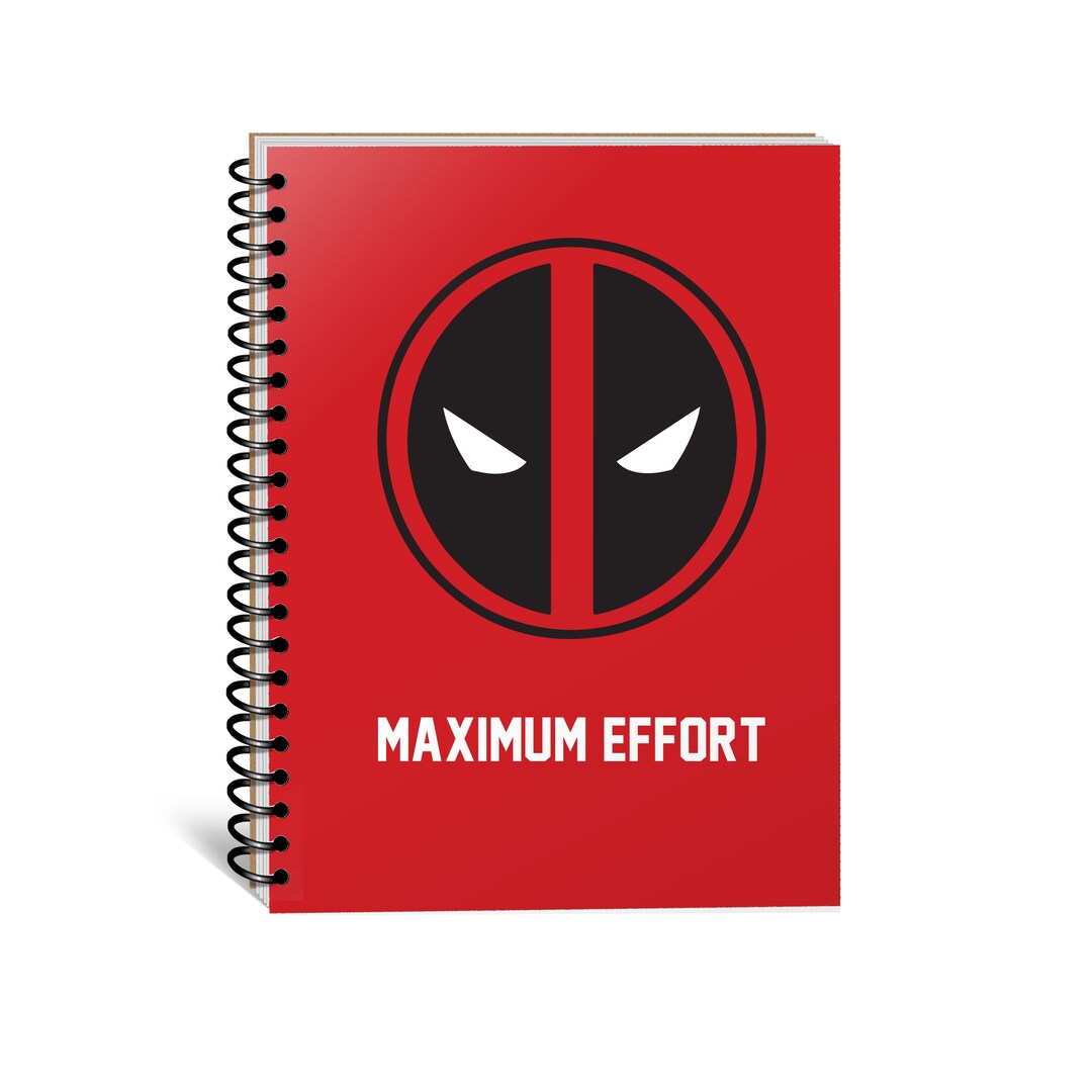 Deadpool Notebook - Marvel Christmas Gifts for Men, Women, or Best ...