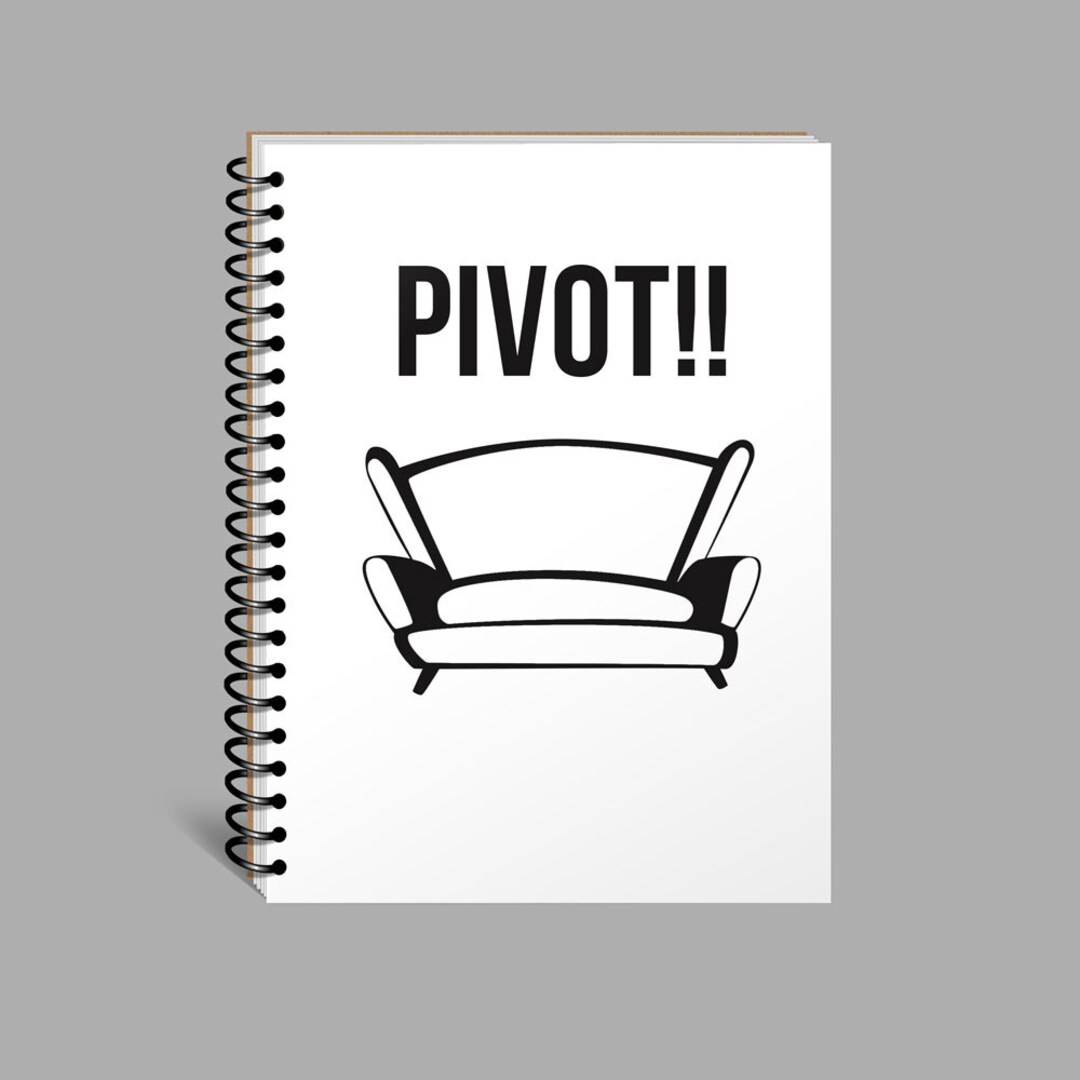 Pivot Notebook, Friends TV Show, Ross Geller, Journal, Diary, Gift ...