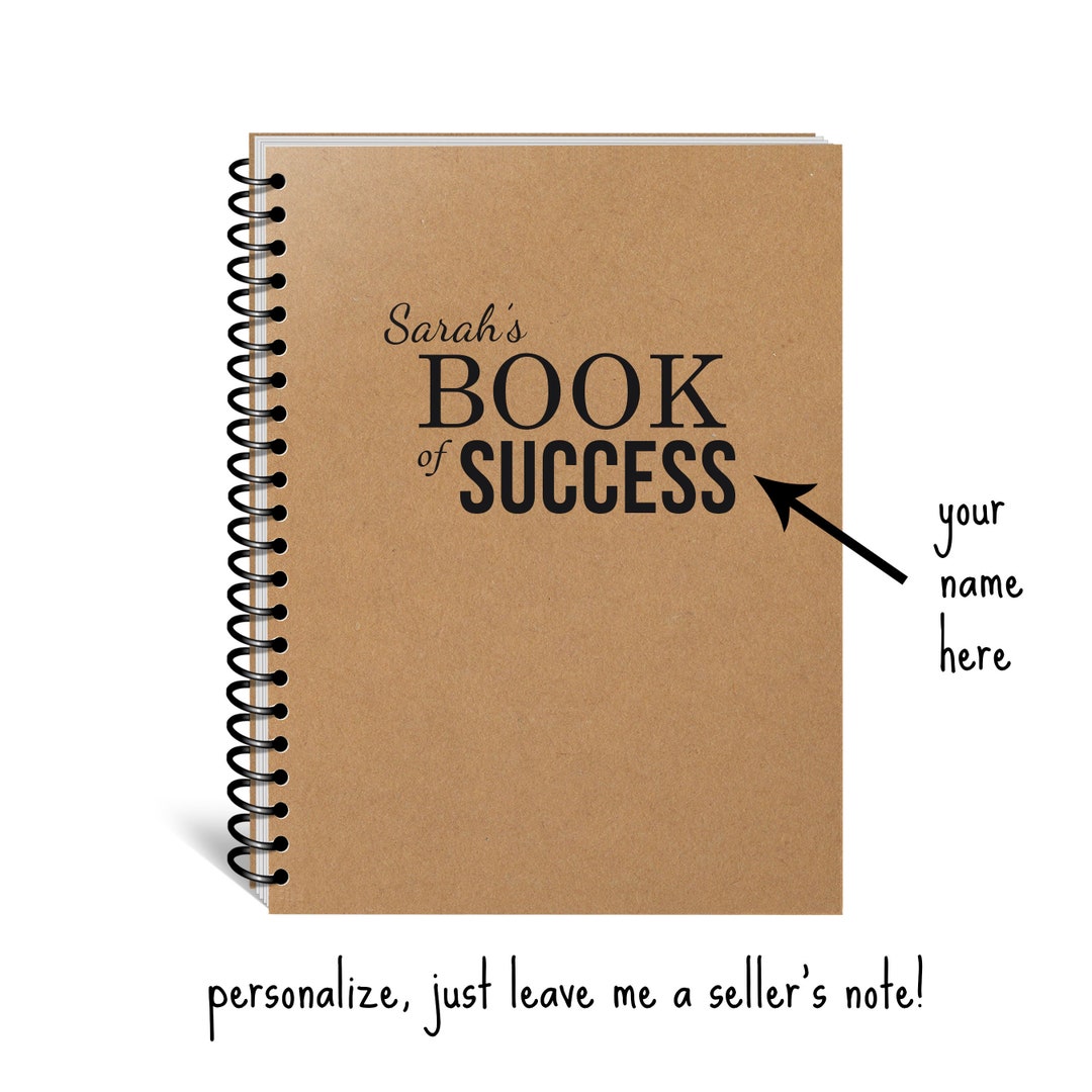 Book of Success Personalized Journal - Custom Diary - Inspirational ...