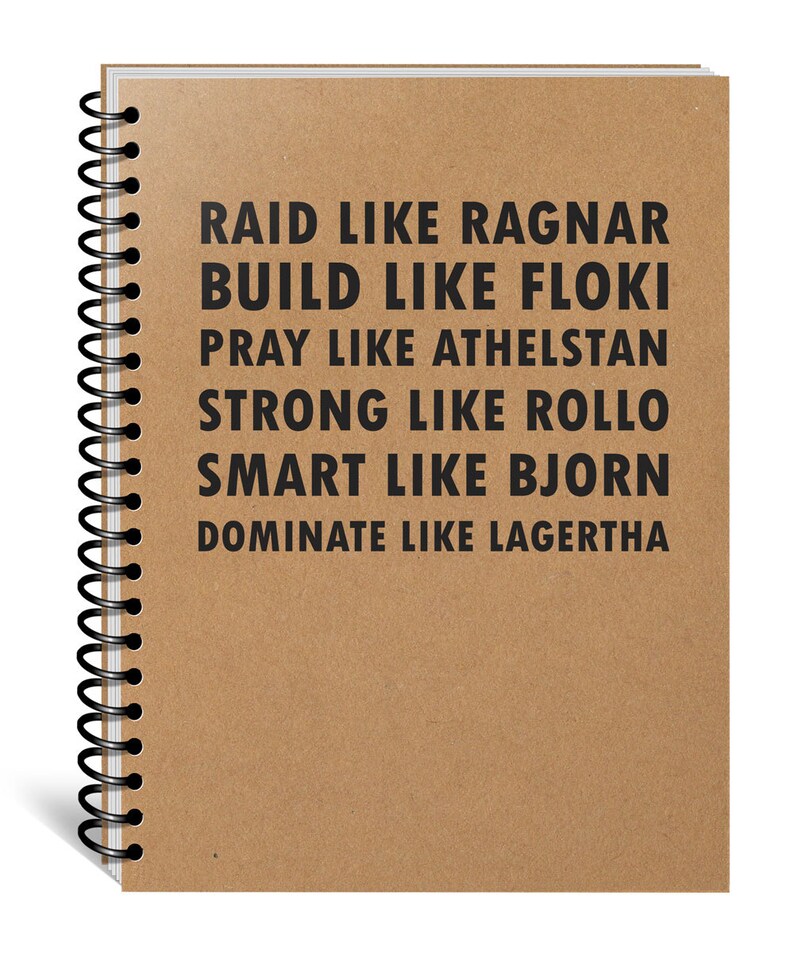 Ragnar Lothbrok Vikings Notebook Writing Journal Diary | Etsy