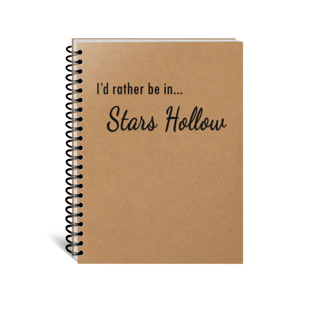 Stars Hollow Diary Gilmore Girl Notebook Pocket, Tall or Large Journal ...